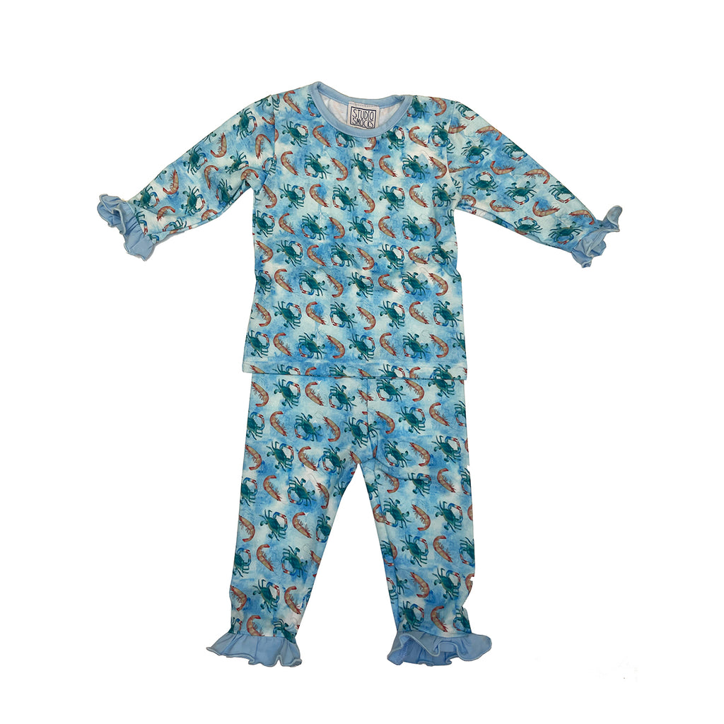 Crab and Shrimp Girl's Pajamas – Mobile Bay Shop